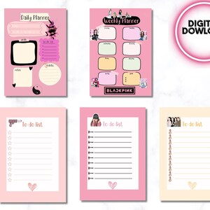 Blackpink Daily Planner /kpop Digital Planner Dated Digital Planner ...