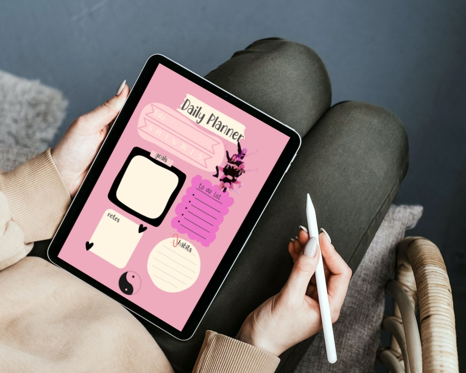 Blackpink Daily Planner /kpop Digital Planner Dated Digital Planner ...