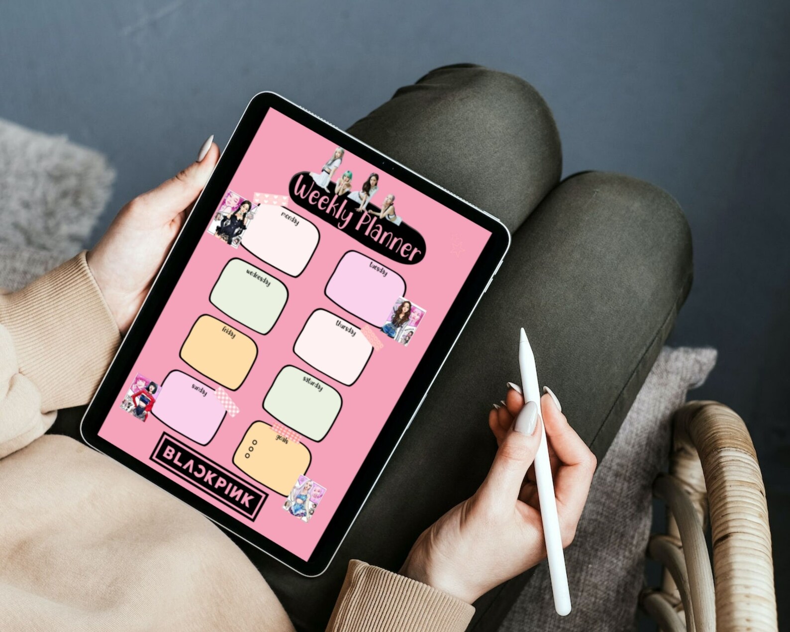 Blackpink Daily Planner /kpop Digital Planner Dated Digital Planner ...