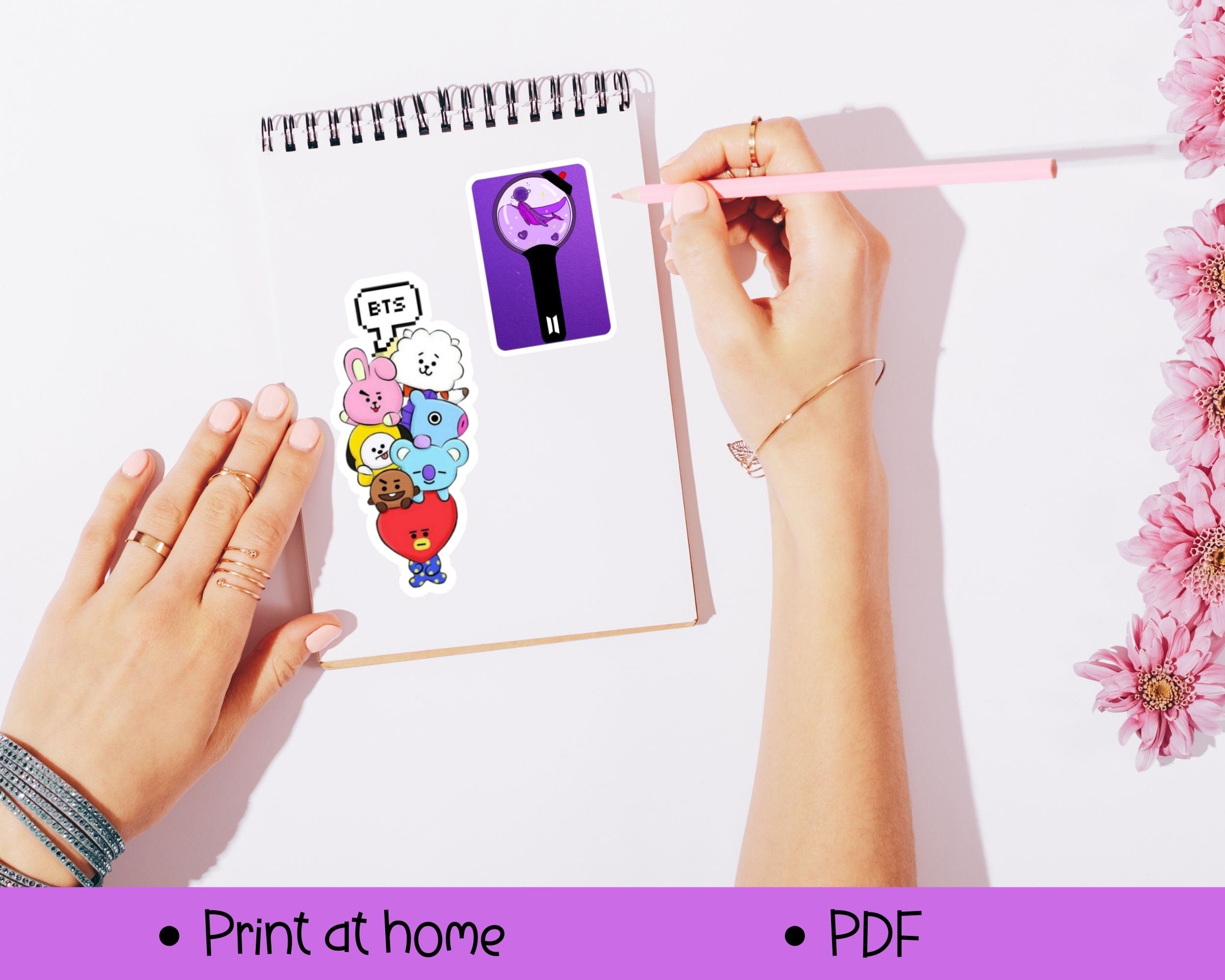 BTS Digital Stickers/ Printable Sticker BTS / BTS Logo / Kpop - Etsy