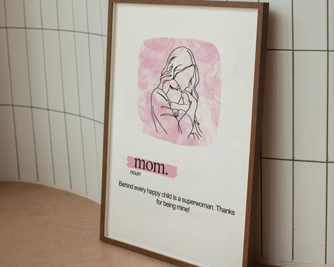 Mom Mum Mama Dictionary Definition Mothers Day Personalised - Etsy