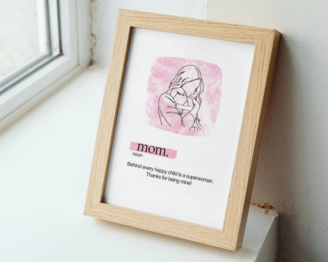 Mom Mum Mama Dictionary Definition Mothers Day Personalised - Etsy