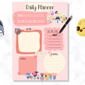 Stray Kids Skzoo Daily Planner / Digital Planner Dated Digital Planner ...