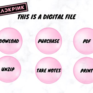 Blackpink Daily Planner /kpop Digital Planner Dated Digital Planner ...