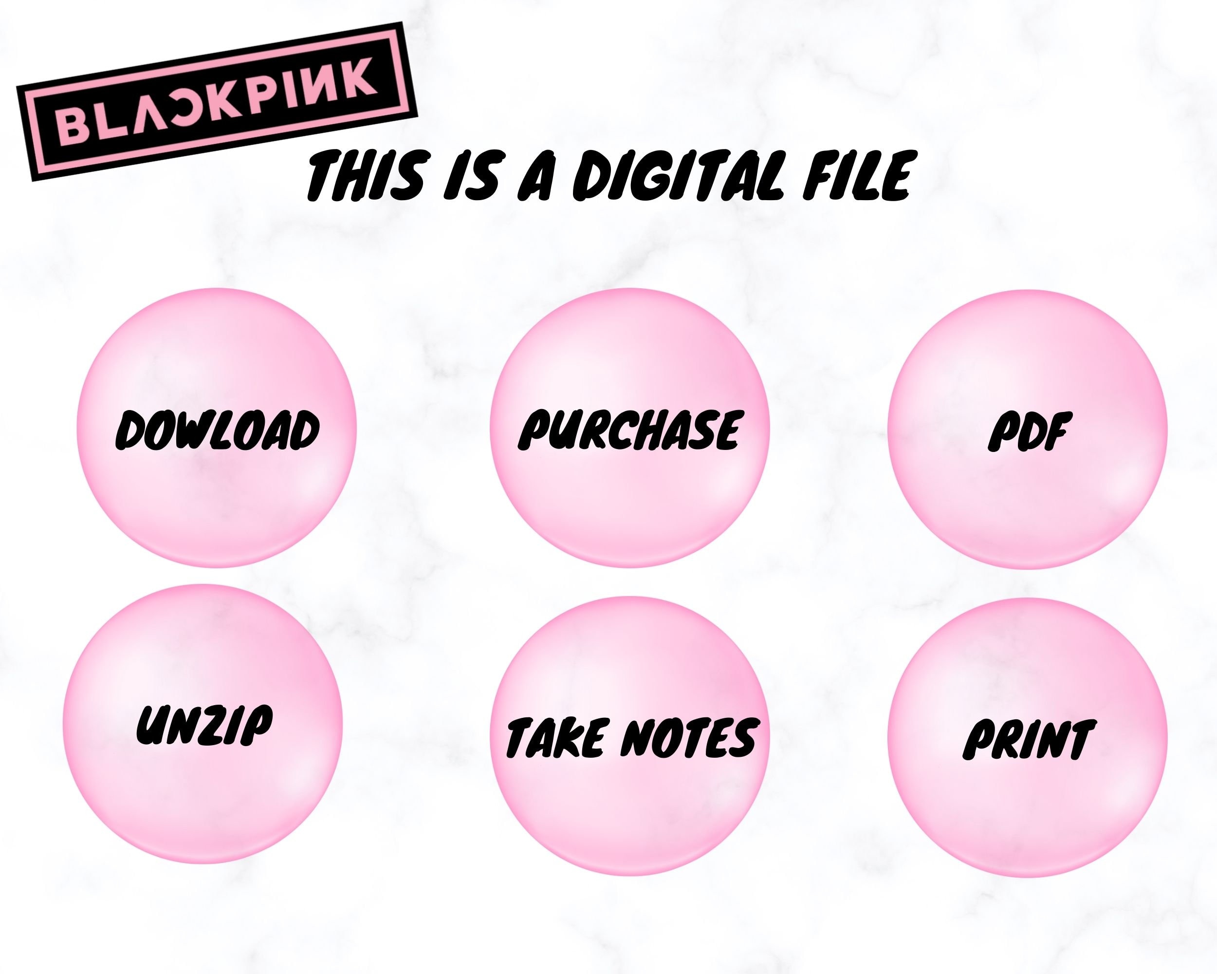 Blackpink Daily Planner /kpop Digital Planner Dated Digital Planner ...