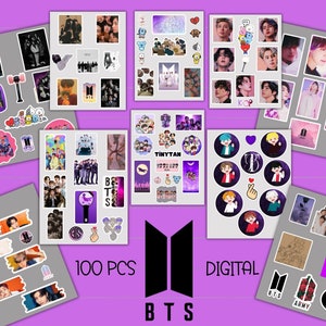 BTS Digital Stickers/ Printable Sticker BTS / BTS Logo / Kpop - Etsy