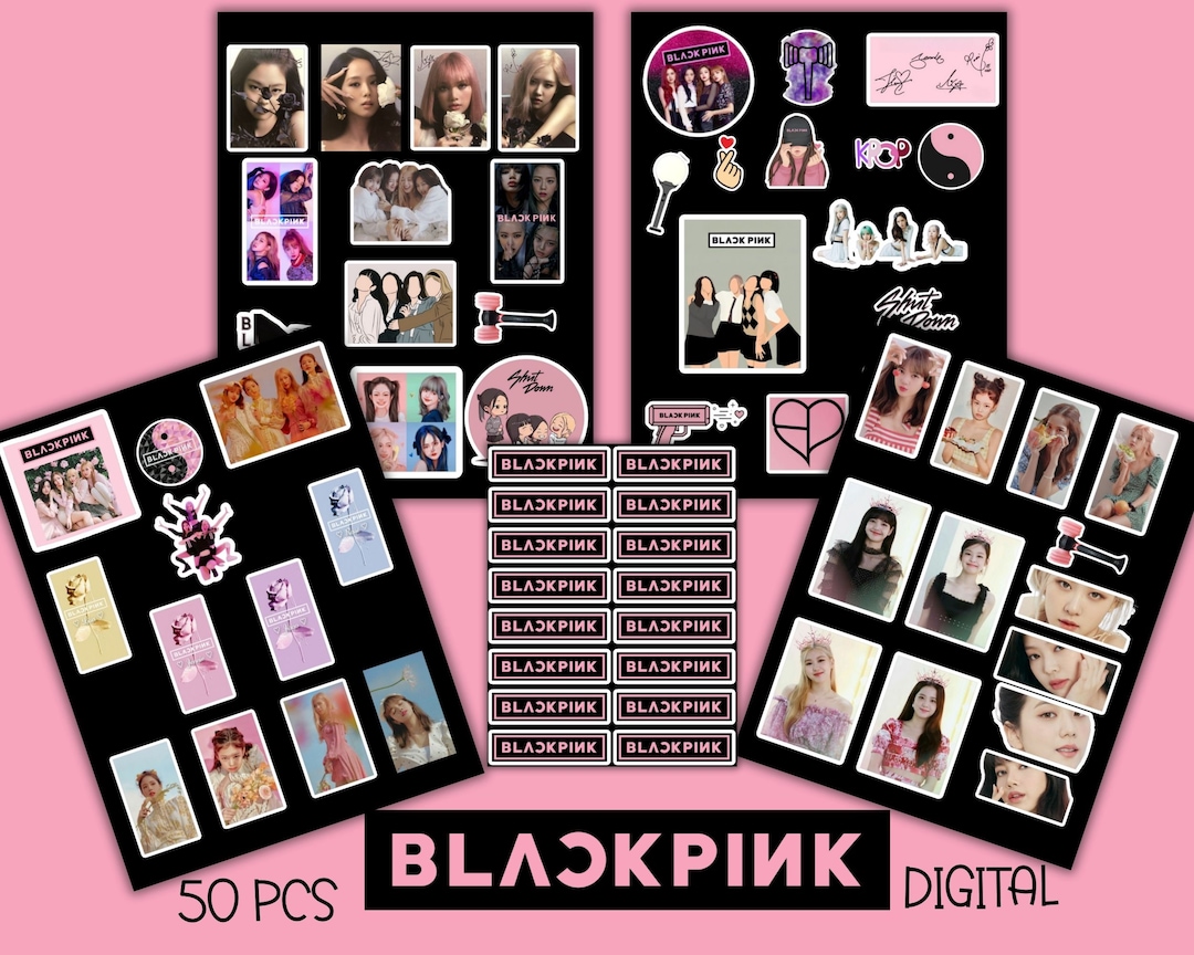 Blackpink Digital Stickers/ Printable Sticker /blackpink Logo / Blackpink Stickers/laptop ...