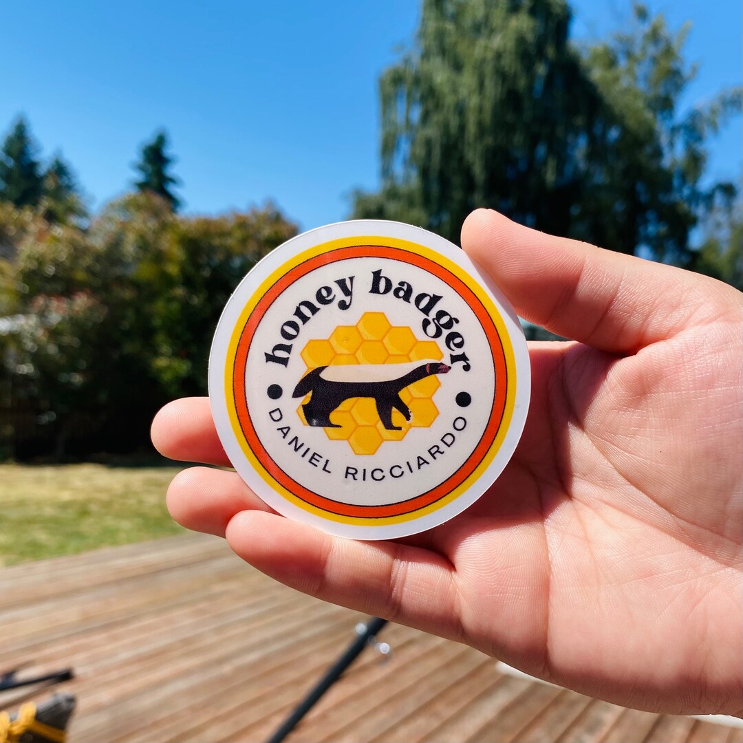 Daniel Ricciardo Honey Badger Waterproof Vinyl Sticker - Etsy