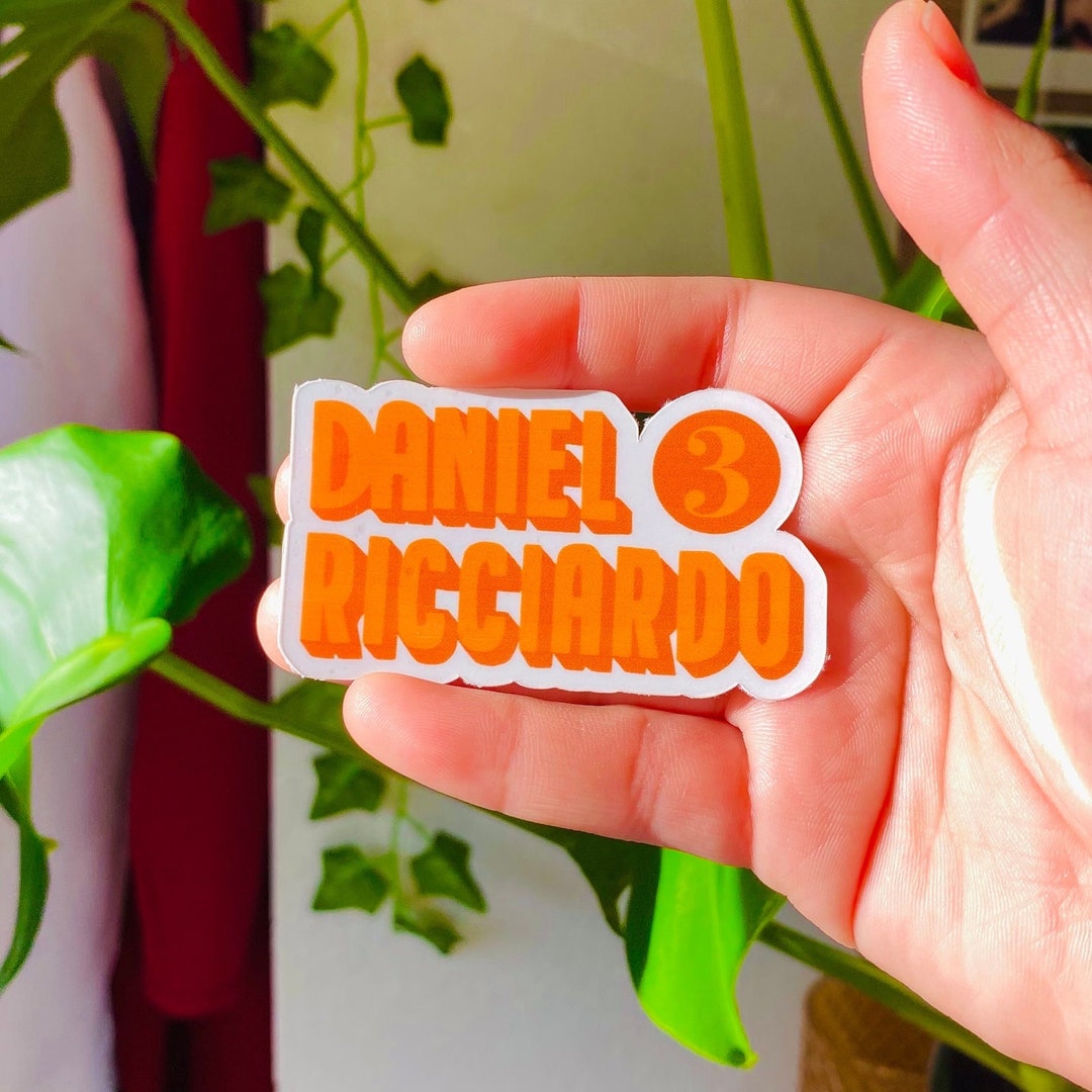 Daniel Ricciardo 3 Waterproof Vinyl Sticker - Etsy