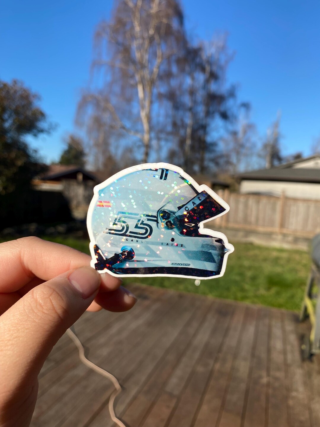 Carlos Sainz Williams Helmet F1 2025 Waterproof Vinyl Sticker - Etsy