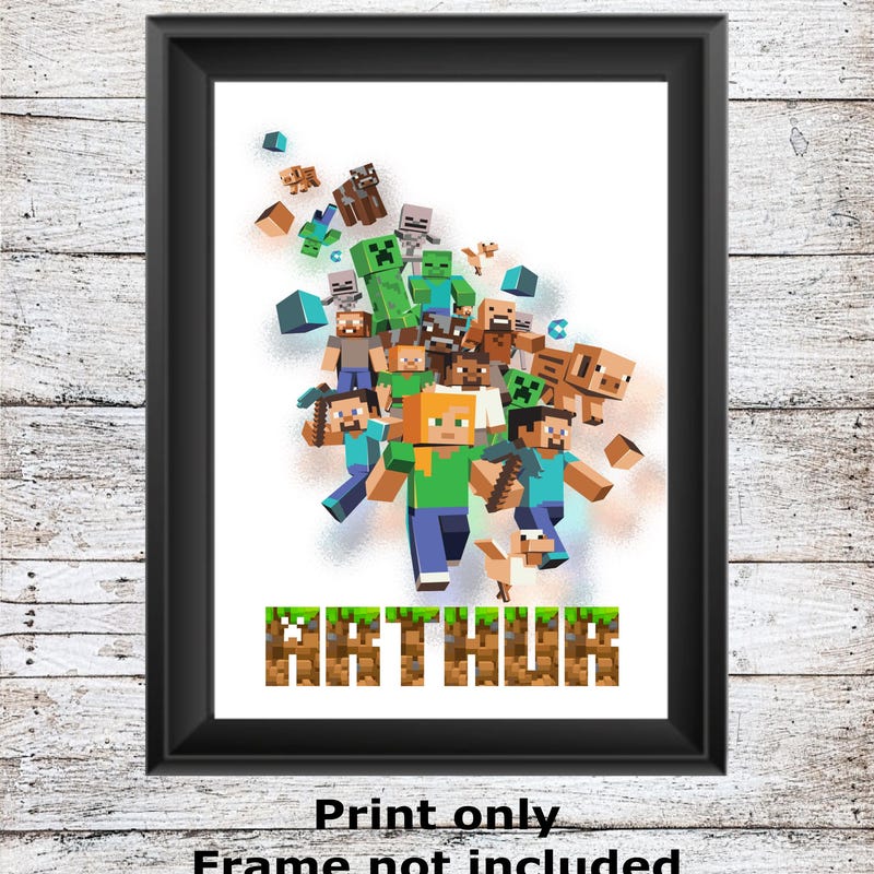 Mincraft Poster - Etsy UK