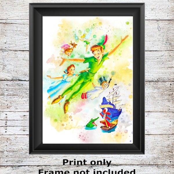 Peter Pan Print - Etsy UK