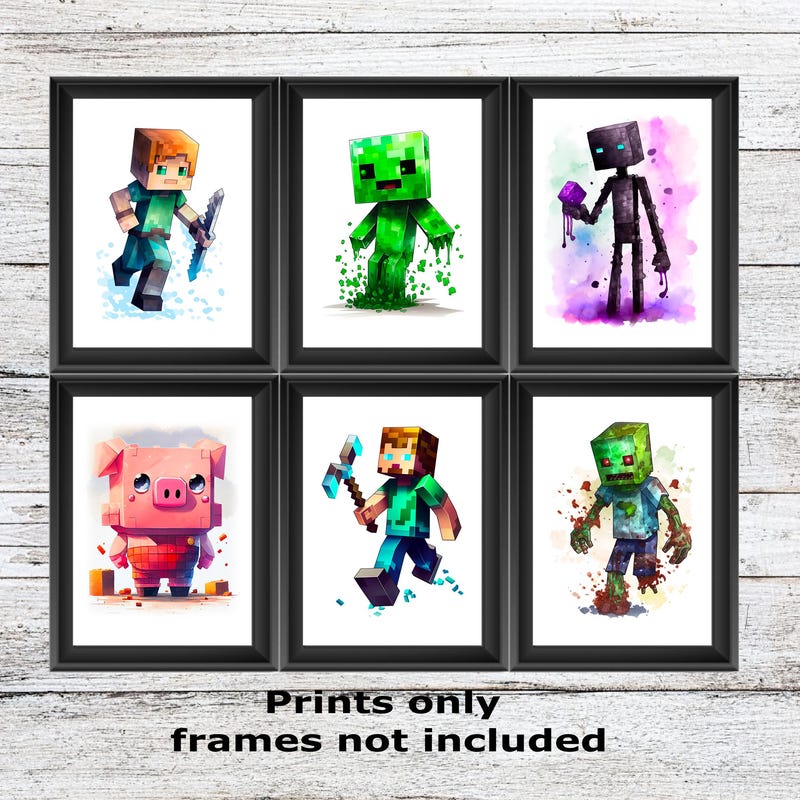 Mincraft Poster - Etsy UK
