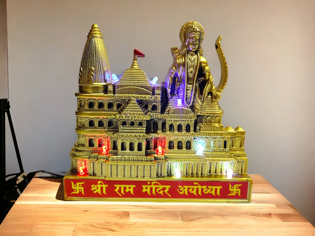 Home Office Decor Ram Mandir Ayodhya Plastic Temple Decorative ...