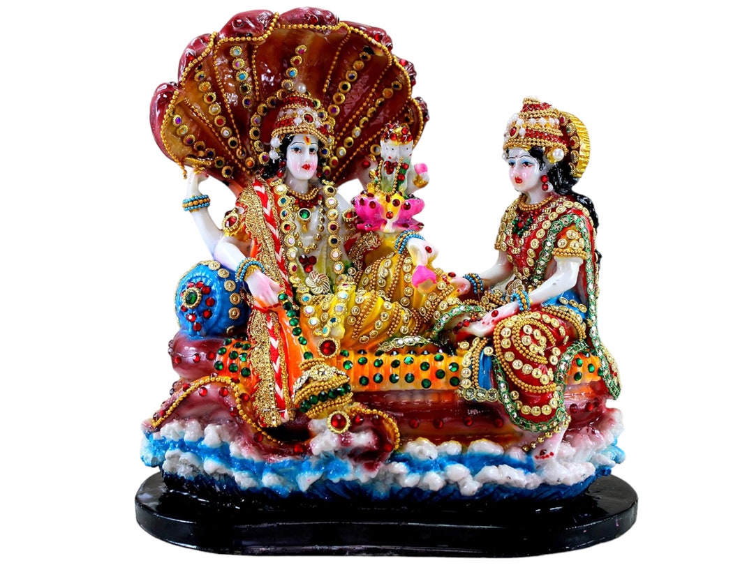 Lord Lakshmi Narayan Murti Idol Statue Sculpture 10 Inch - Etsy
