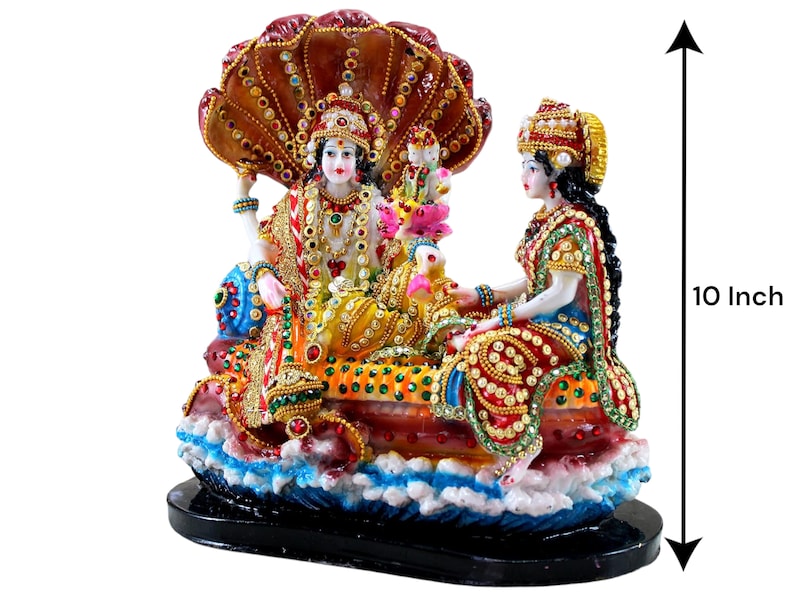 Lord Lakshmi Narayan Murti Idol Statue Sculpture 10 Inch - Etsy