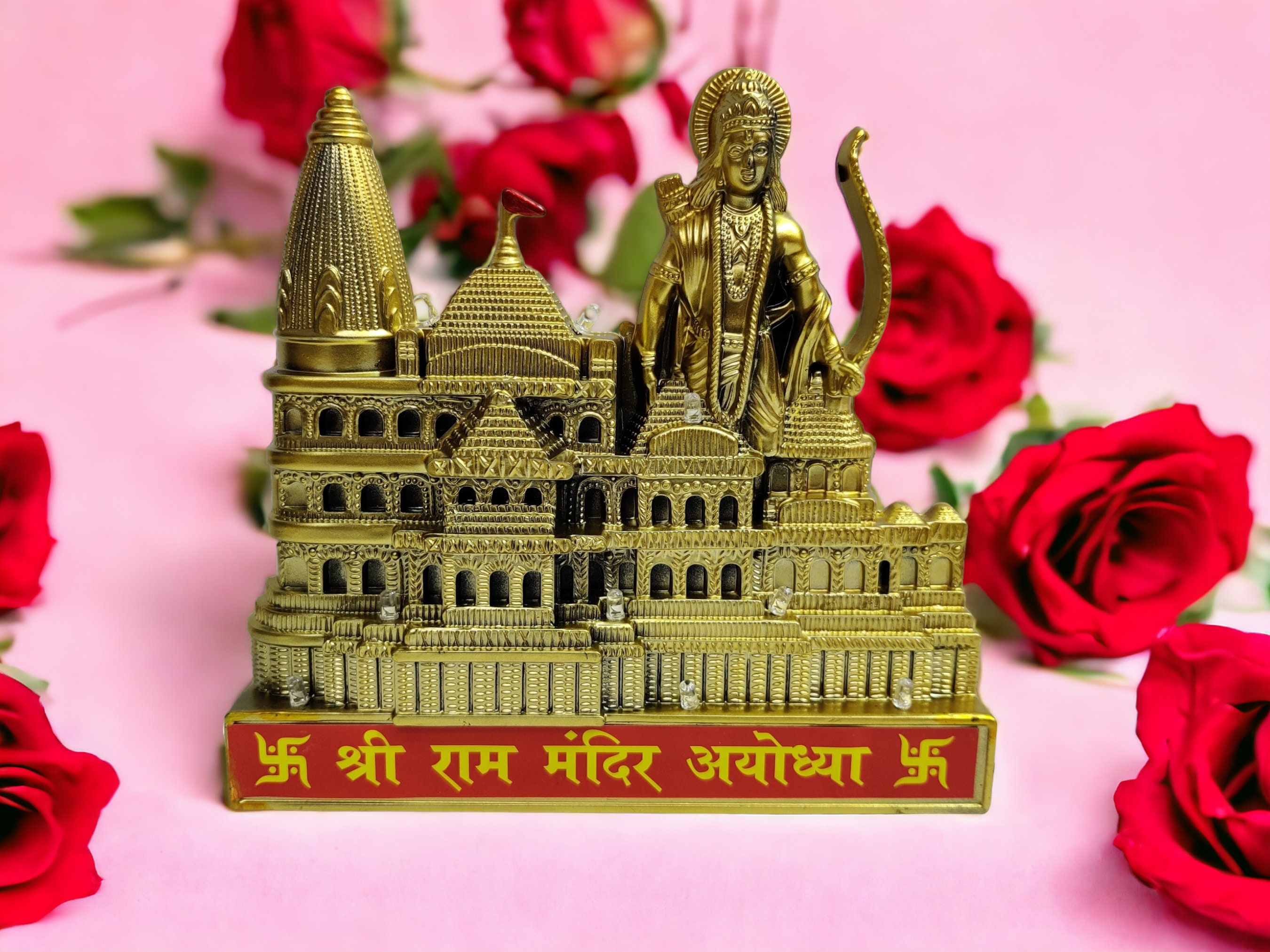 Home Office Decor Ram Mandir Ayodhya Plastic Temple Decorative ...