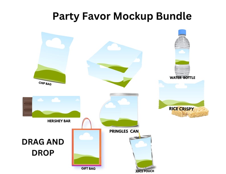 Party Favor Template - Etsy