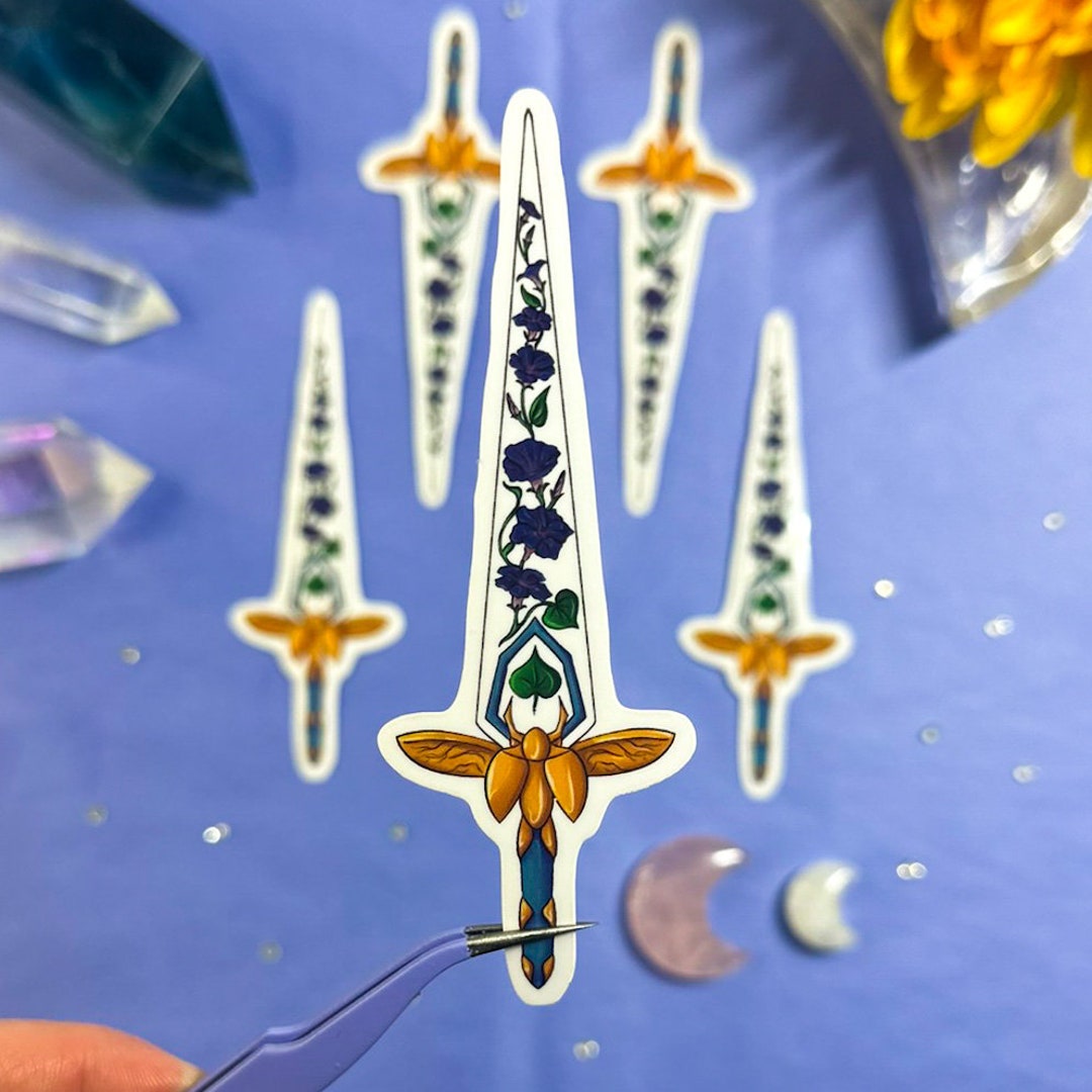 September Morning Glory Sword Sticker - Etsy