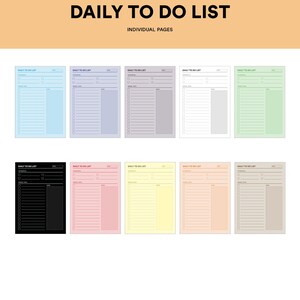 Digital to Do List Template - Etsy