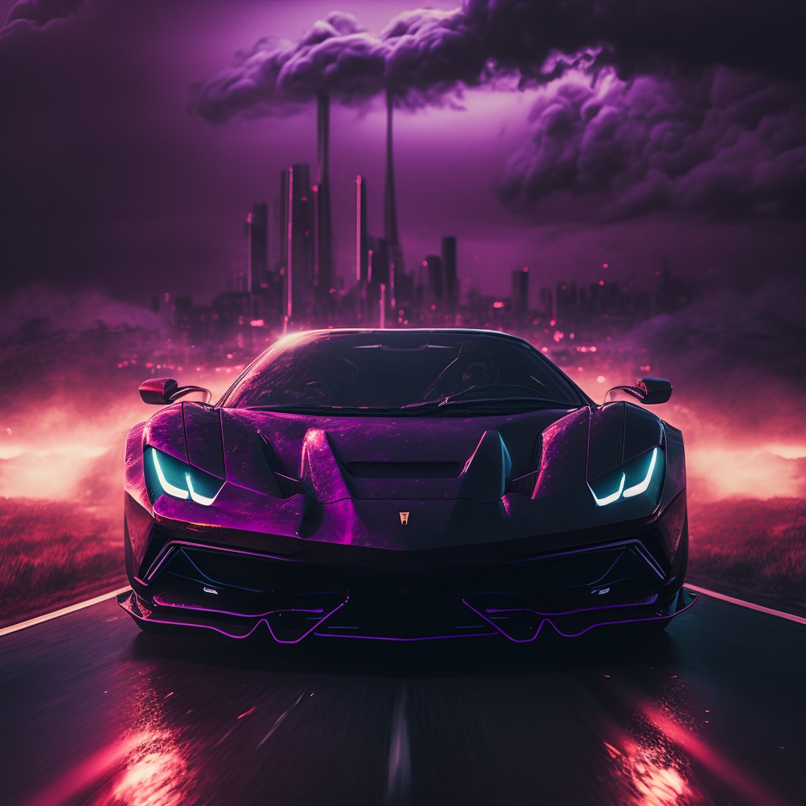 Vehicular Visions Ferrari Digital Art, Instant Download, Printable Art ...