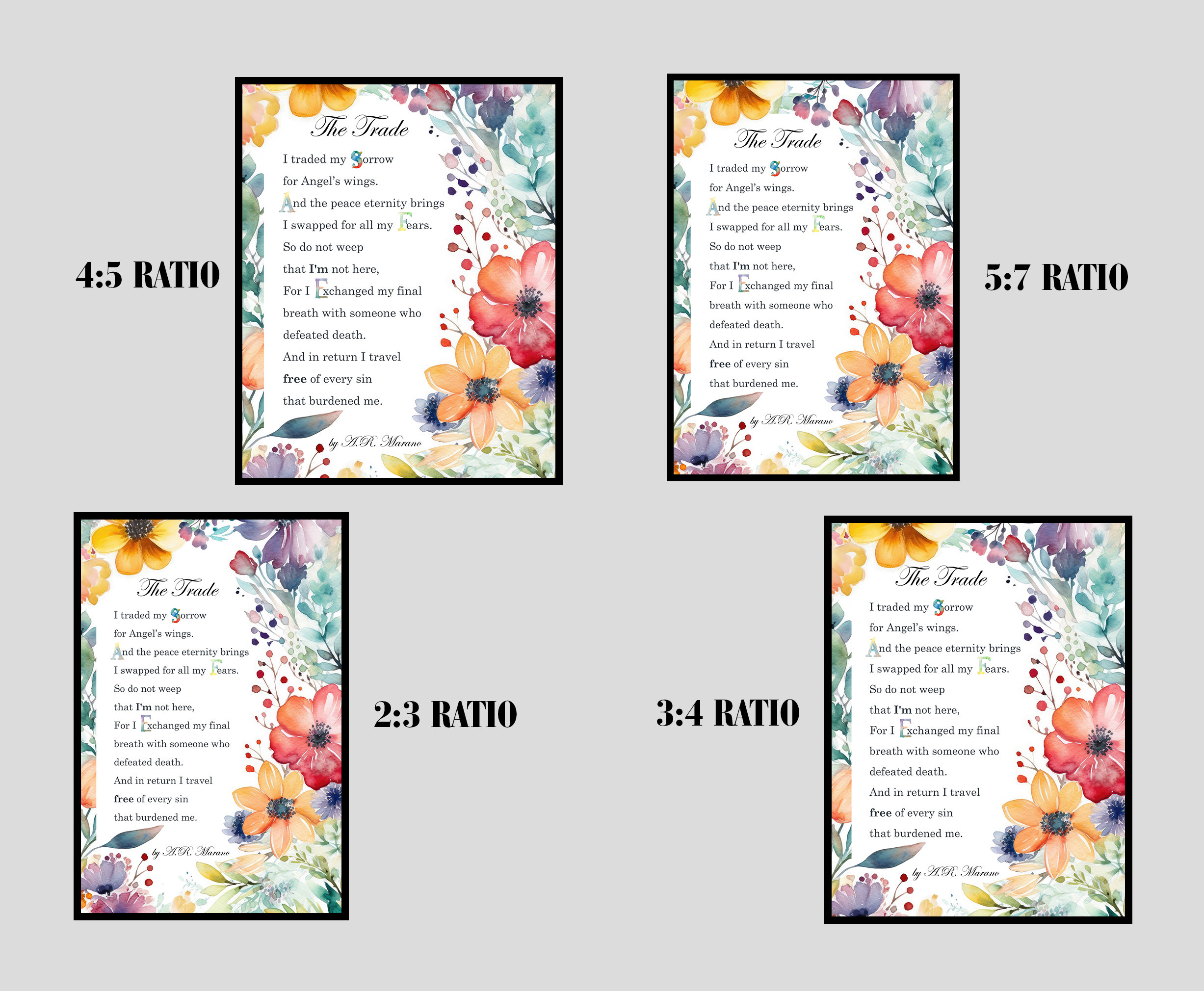 Memorial Poem - "the Trade" / Floral Art and Poetry / Digital Download ...