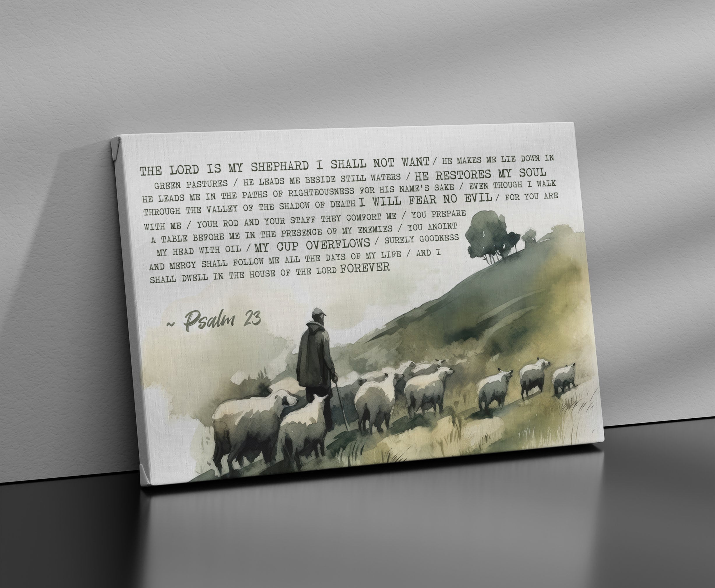 Psalm 23 - "the Lord is My Shepherd" / Digital Download / Remembrance ...