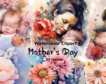 Mother's Day Clipart Spring Flowers Floral Arrangements - Etsy
