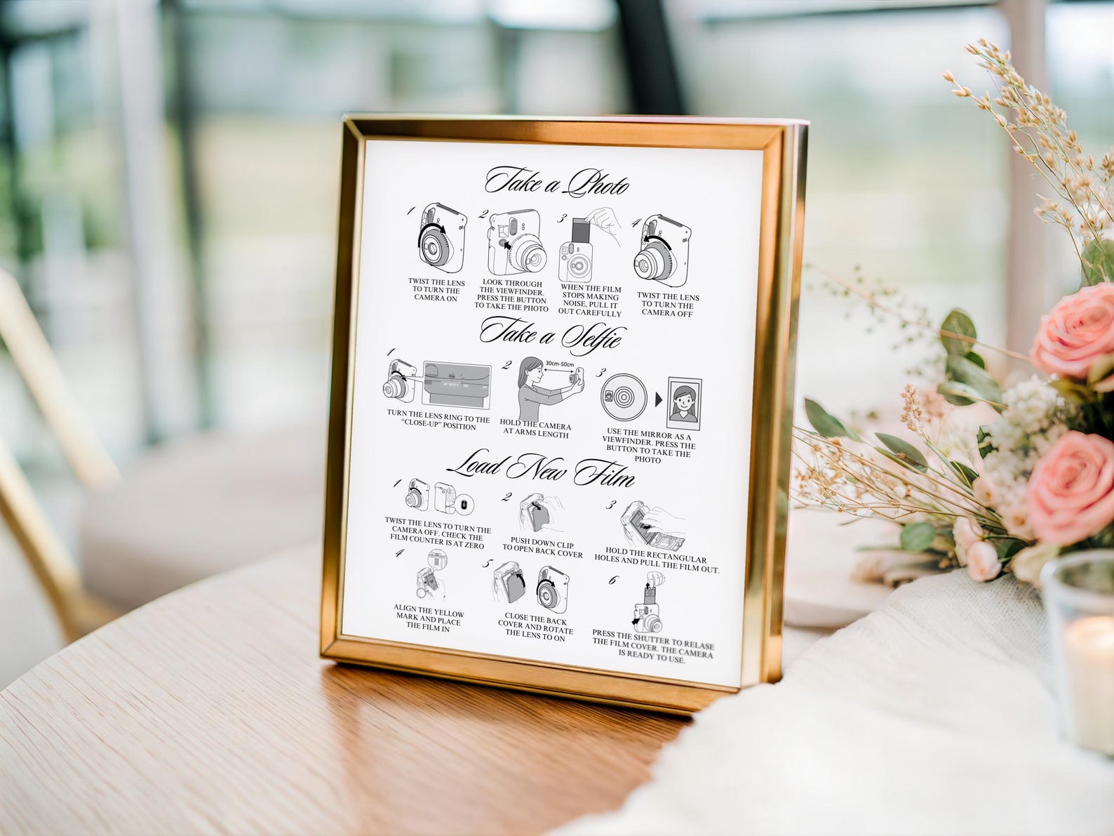 Instax Guestbook Sign Template, Polaroid Guestbook Sign, Photo Wedding ...