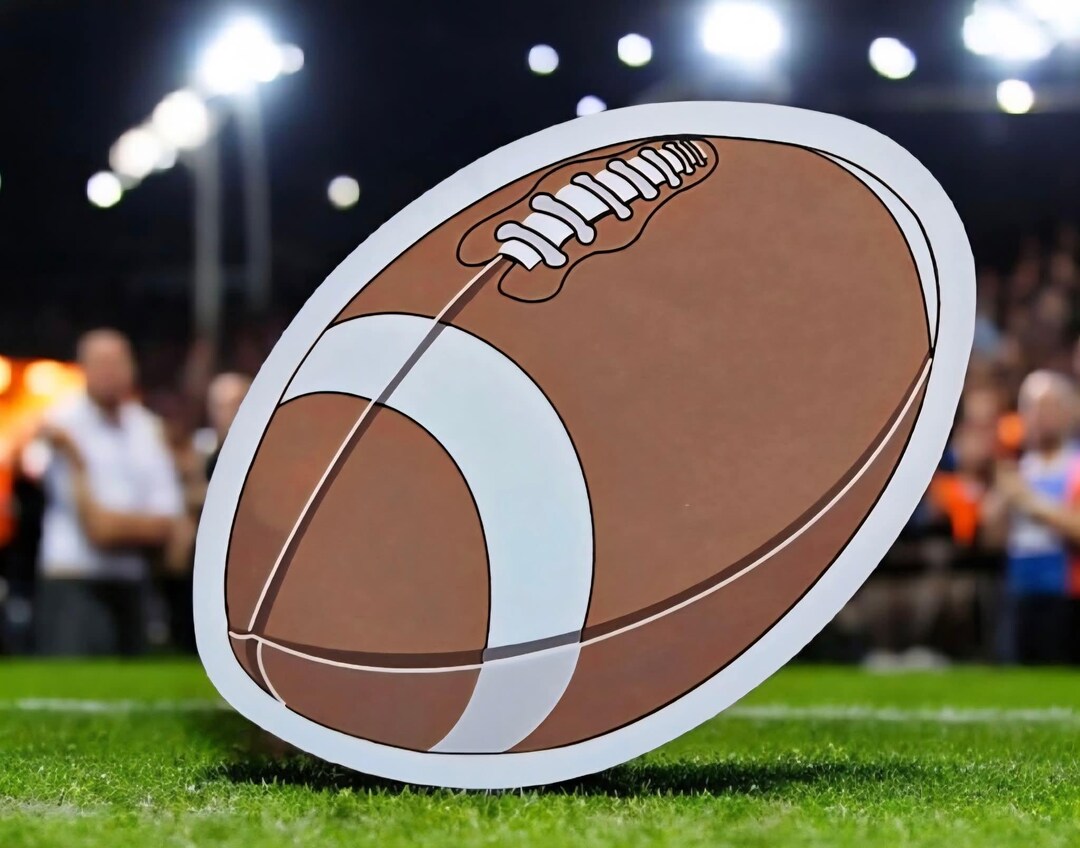 Football Waterproof Vinyl Sticker, Clearance Sale!!! - Etsy