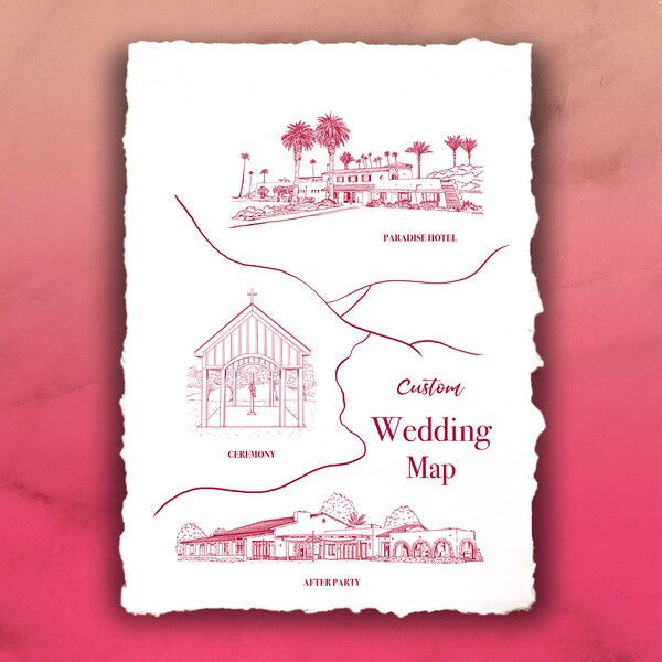 Wedding Map - Etsy UK