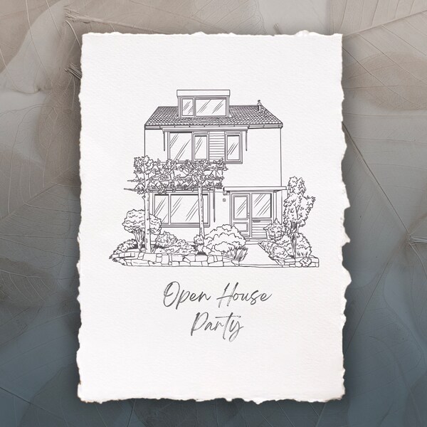 Custom Digital Line Drawing Building - Etsy