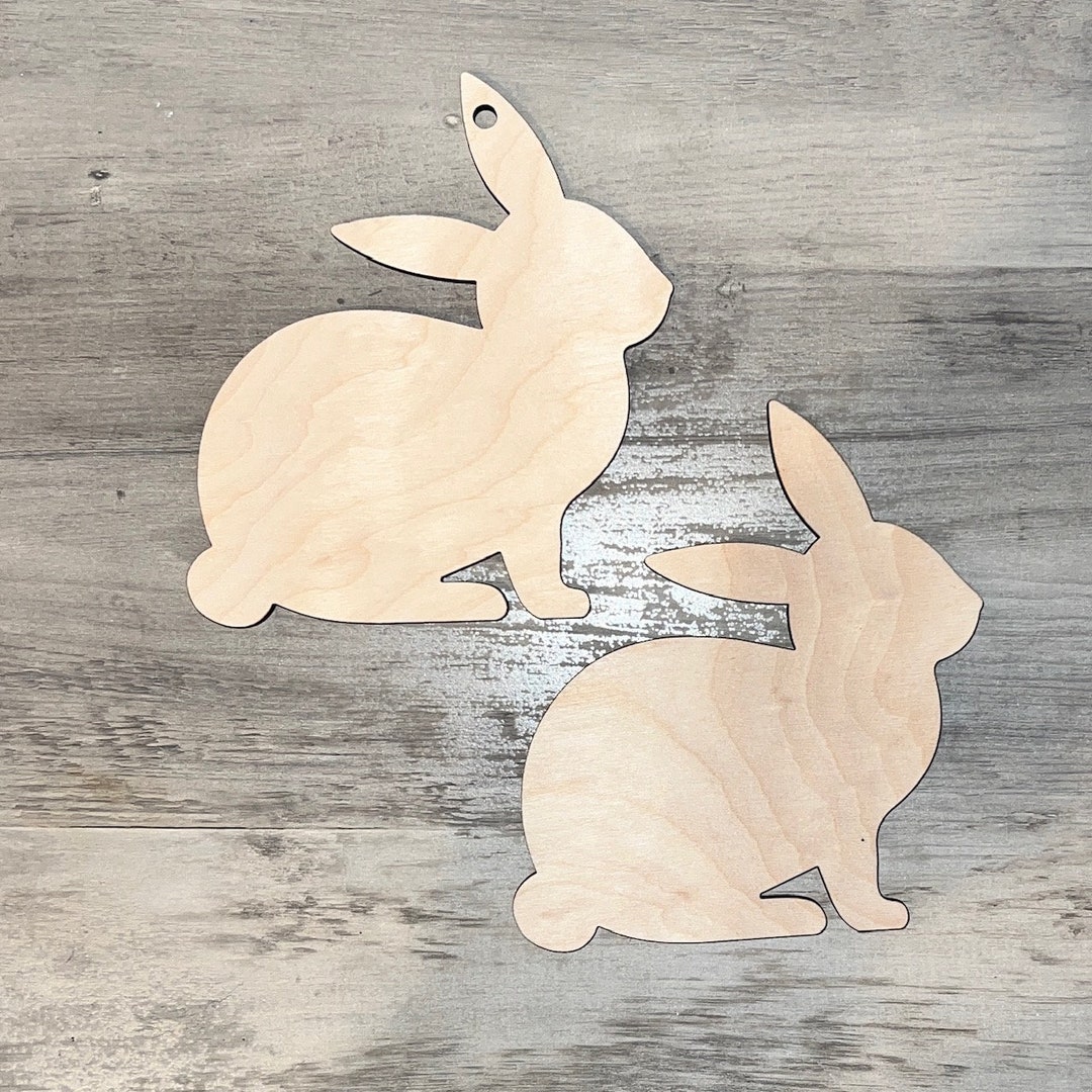 Unfinished Wood Easter Bunny Blank for DIY Crafts Please Read Full ...