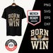 Born to Win T-shirt Design: Motivational Quote Graphics (digital ...