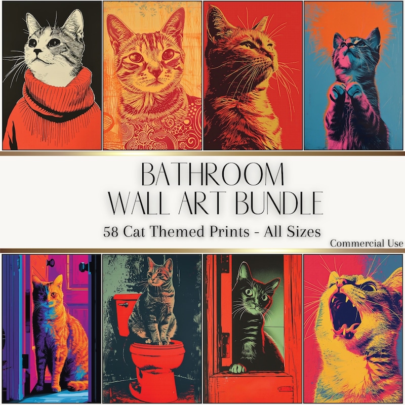 Cat Digital Art - Etsy