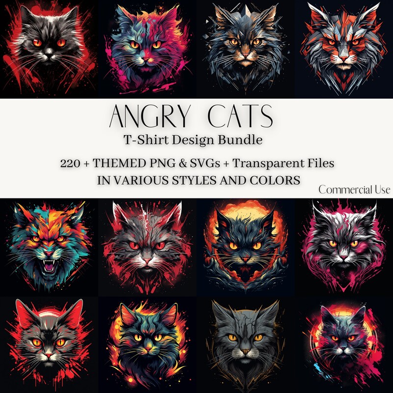 Cat Svg Designs - Etsy