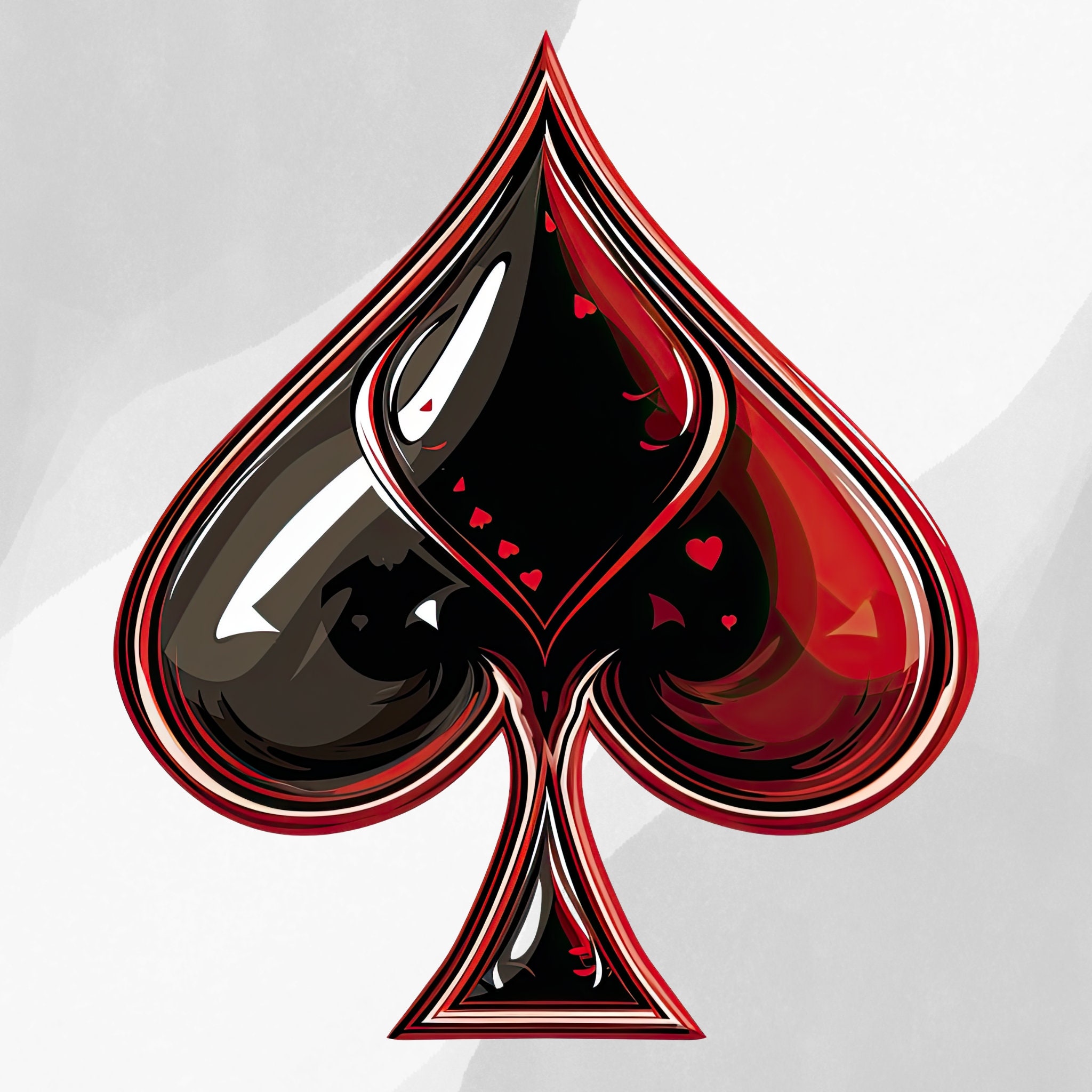 Spades Emblem Design Bundle: 130 PNG & SVG Poker Suits (digital ...