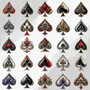 Spades Emblem Design Bundle, 130 Premium Transparent PNG & SVG Designs ...