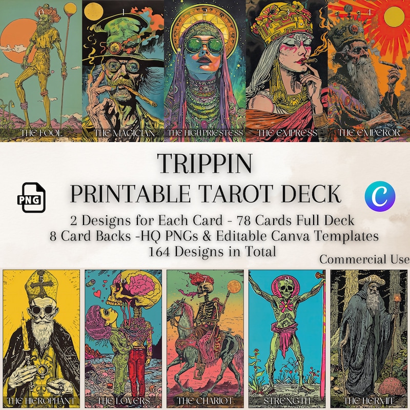 Psychedelic Tarot - Etsy