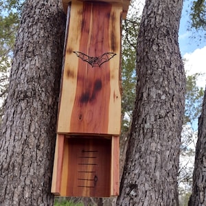 Bat House, Mexican Freetail Bat House, Cedar Wood Bat House, Bat Box ...