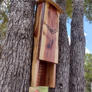 Bat House, Mexican Freetail Bat House, Cedar Wood Bat House, Bat Box ...