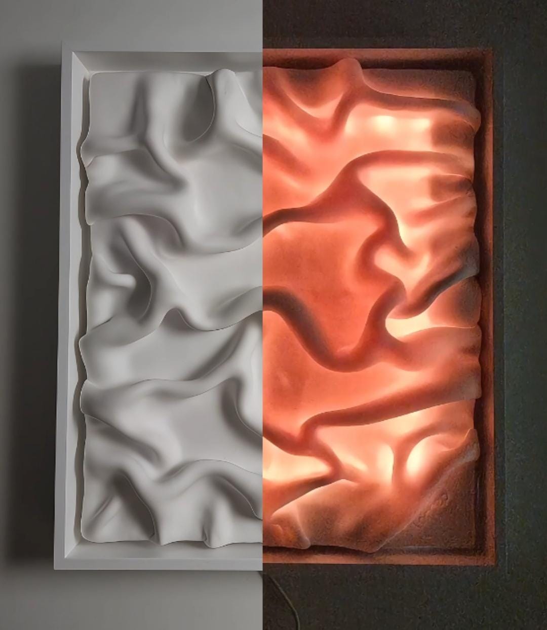 White Clay Art Sculpture, the Integrated Light Dances to the Rhythm of ...