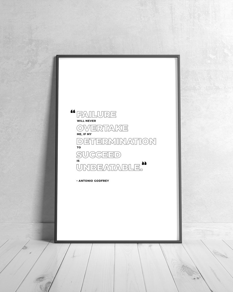 Failure Poster, Inspirational Art, Wall Art, Motivational Poster ...