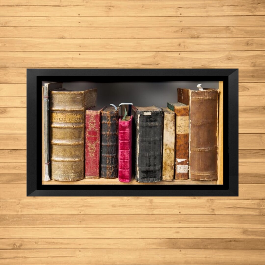 Trompe L'oeil Library Book Shelving Old Grimoire Old Books Ancient ...