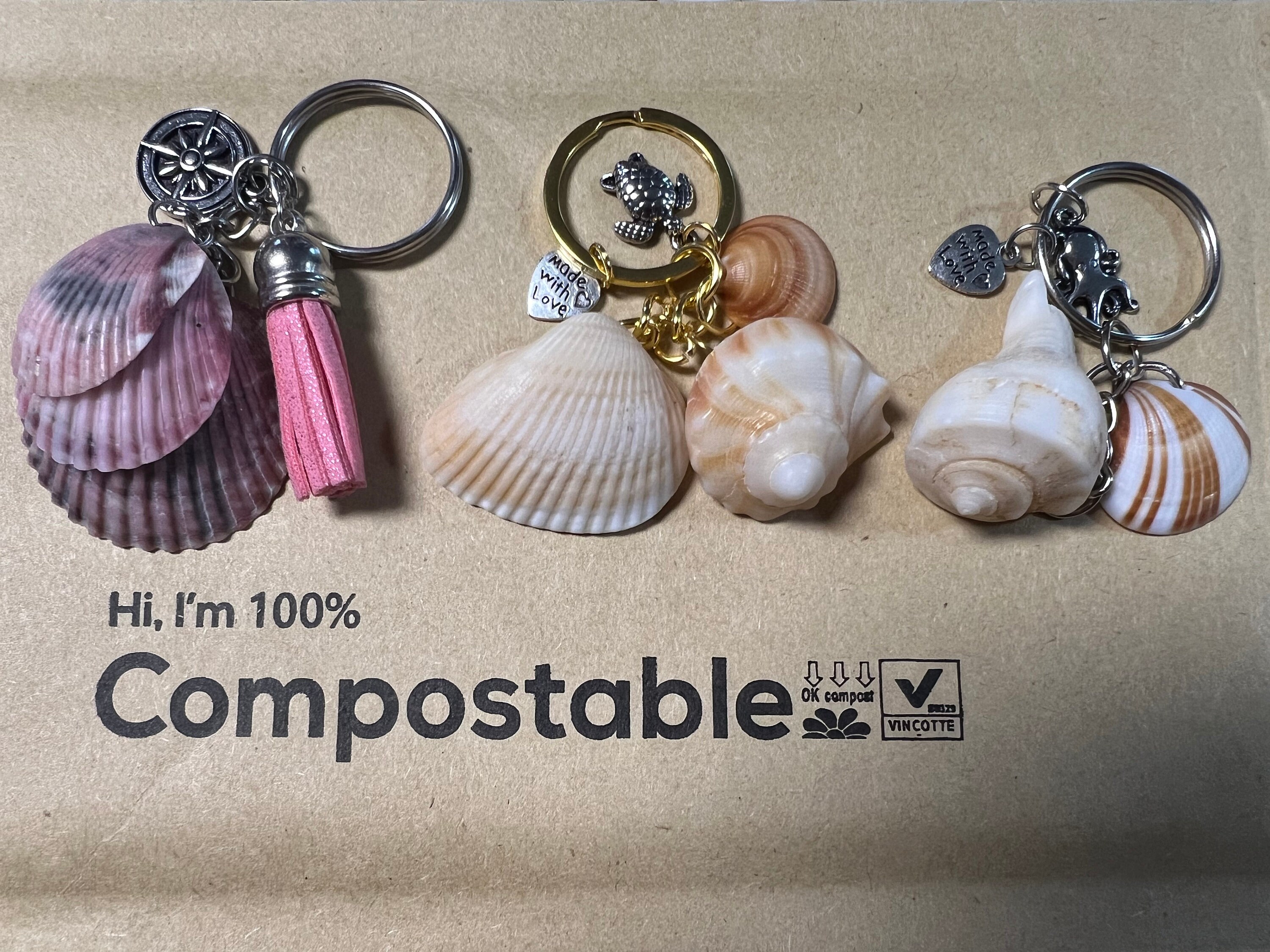 Seashell Keychains With a Cause - Etsy