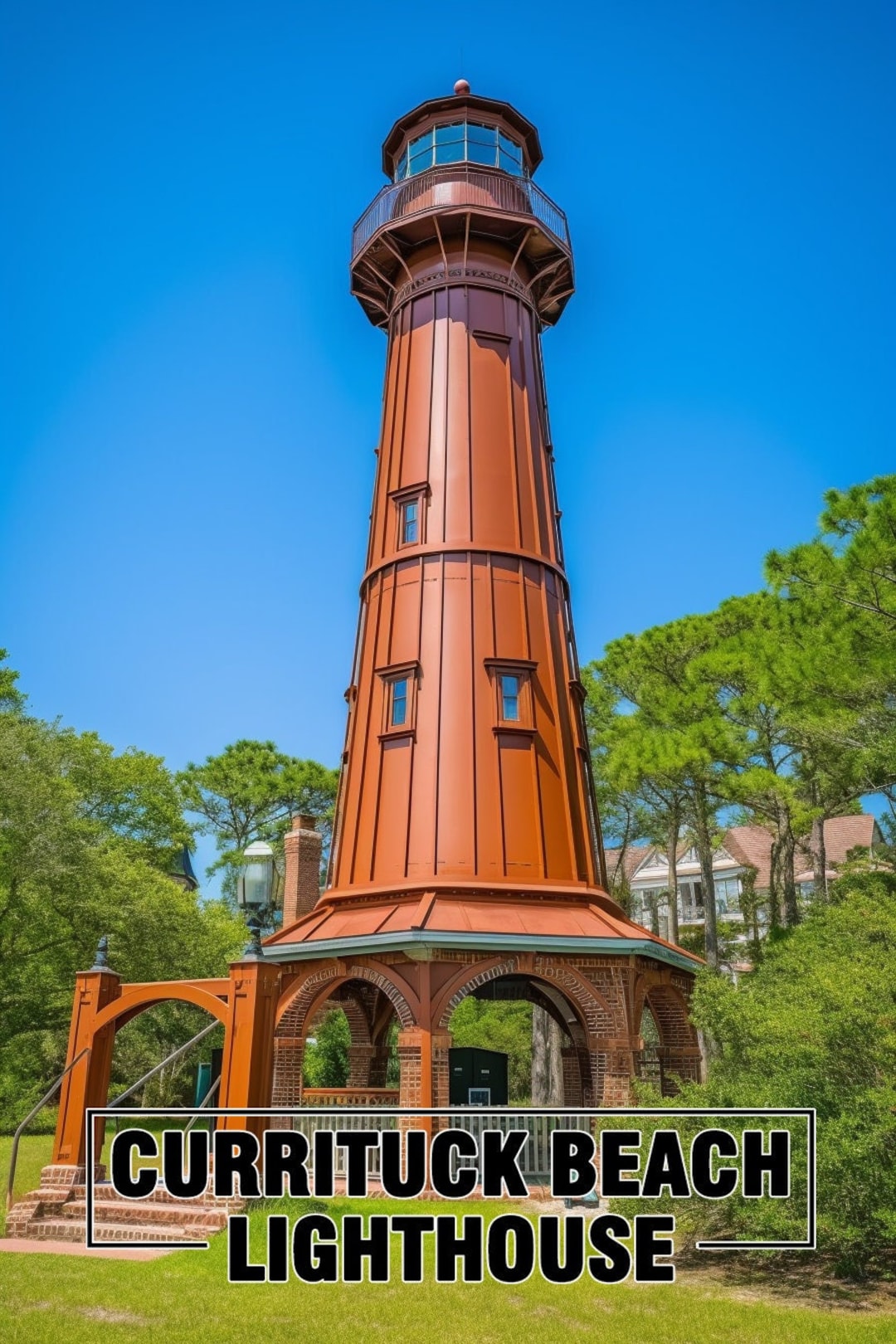 The Outer Banks Currituck Beach Lighthouse - Etsy