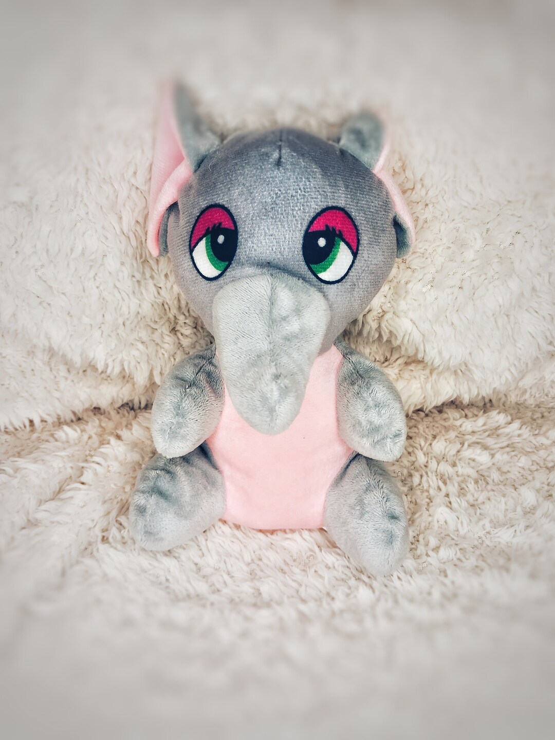 Elsa the Elephant Teddy Bear, Plush Toy, Plushies, Anxiety Toy, Adopt A ...