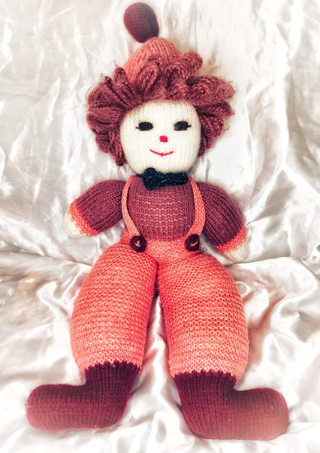 Roger the Clown Teddy Bear Plush Toy - Etsy