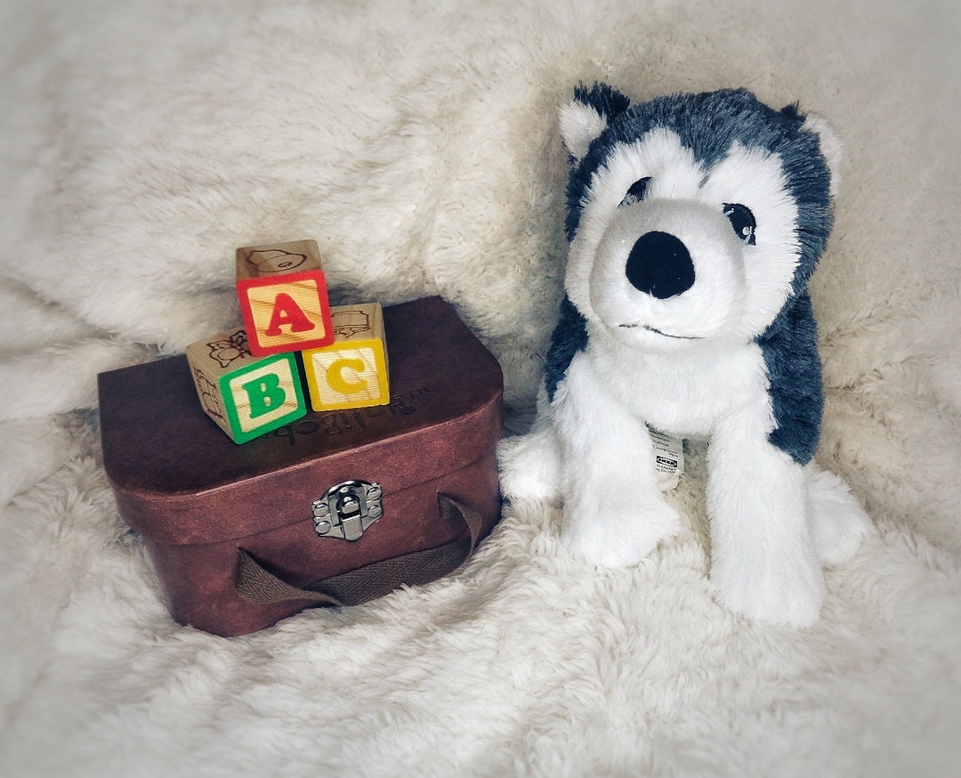 Rufus the Husky Dog Teddy Bear, Plush Toy, Plushies, Anxiety Toy, Adopt ...