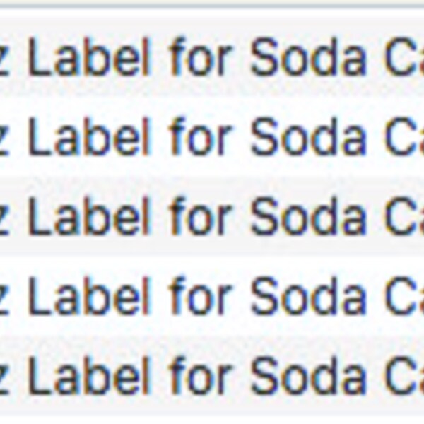 Soda Can Label Template - Etsy